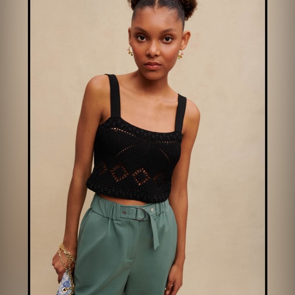 Maje | Tops | Nwt Maje Crochet Crop Top | Poshmark